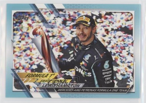 2021 Topps Formula 1 F1 Award Winners Aqua /199 Lewis Hamilton #171 | eBay