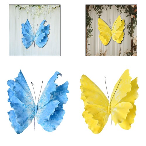 Party Butterfly Decoration Giant Artificial Butterfly Versatile 3D DIY ...