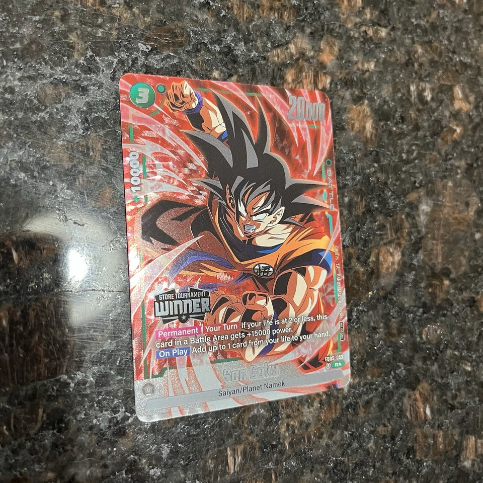 Son Goku FB05-053 Alternate Art WINNER Foil Dragon Ball Super Card Game ...