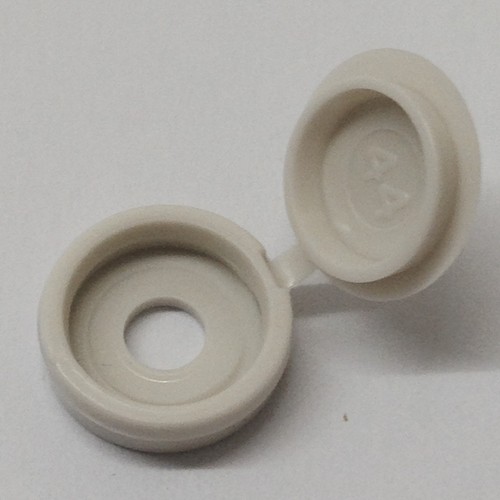 SMALL & LARGE HINGED SCREW COVER CAPS PACKS 25 50 100 Gauge No. 6 8 10 ...