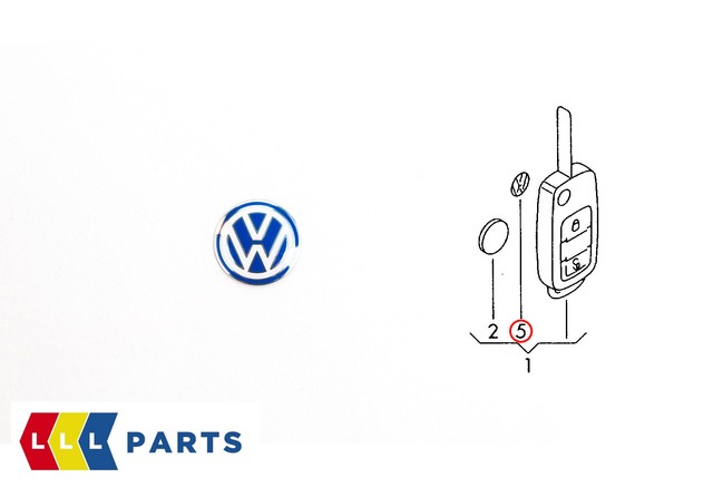 OEM Genuine VW Volkswagen Key Fob Remote Logo Badge Golf PASSAT Beetle ...