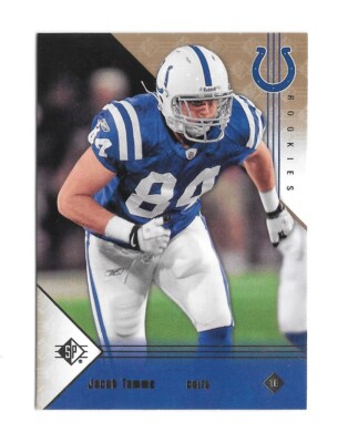 2008 SP Rookie Edition Football JACOB TAMME -INDIANAPOLIS COLTS- #110 ...
