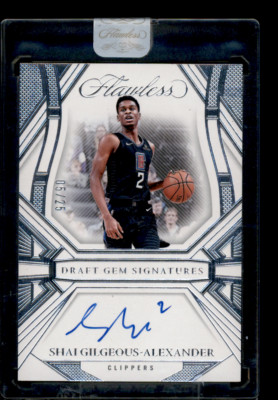 2023-24 Panini Flawless DGS-SGA Shai Gilgeous-Alexander Draft Gem Auto ...