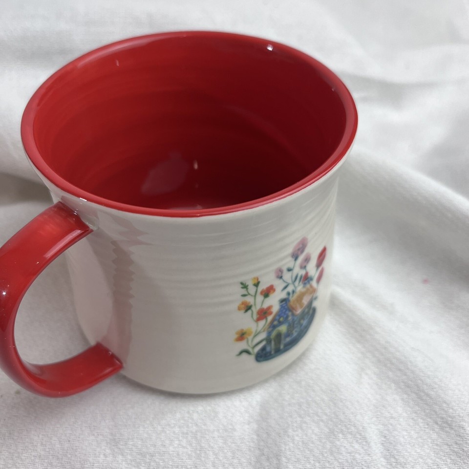 Anthropologie Nathalie Lete Coffee Mug Floral Monogram Initial W Tea ...
