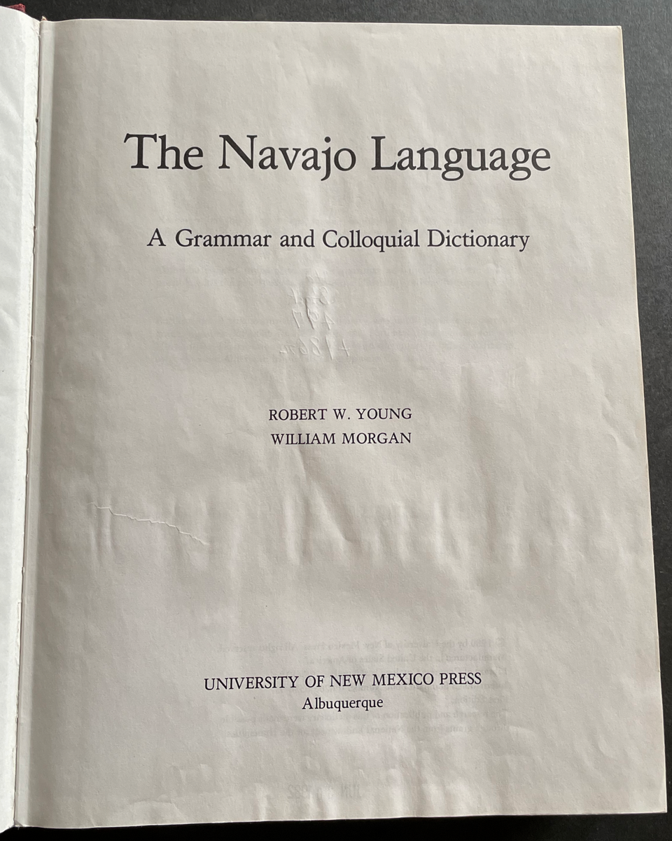 Navajo Language Dictionary