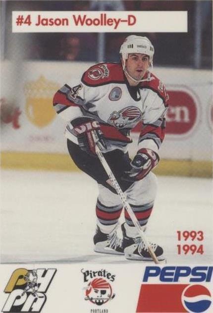 1993-94 Portland Pirates Team Issue - Jason Woolley #8 for sale online ...
