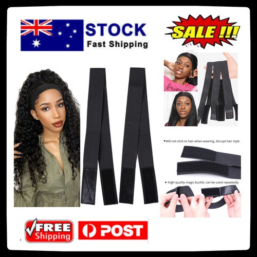 Lace Flexible Wig Grip Headband Wrap Hair Band Adjustable Magic Sticker ...