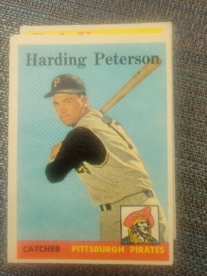1958 TOPPS Baseball HARDING PETERSON, #322, EX-MT | eBay