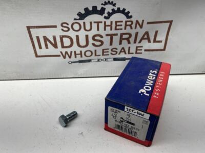 Box of 50 Powers Fasteners 001103 Hex Bolt 1/2-13 x 1" A-307 Zinc | eBay