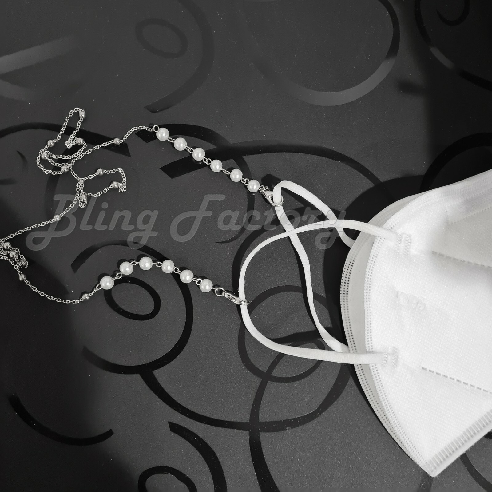 *US SELLER* Face Mask Pearl Bead Chain Necklace, Mask Holder, Mask ...