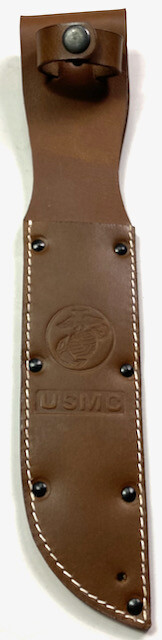 WWII US USMC MARINE K-BAR FIGHTING KNIFE LEATHER CARRY SCABBARD | eBay