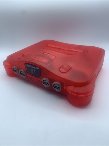 Nintendo 64 Console Crystal Red Custom Shell! REGION FREE! | eBay
