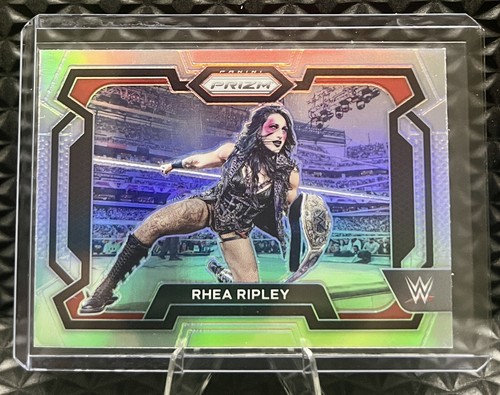 2024 Panini Prizm WWE Base #37 Rhea Ripley – Silver Holo Prizm | eBay