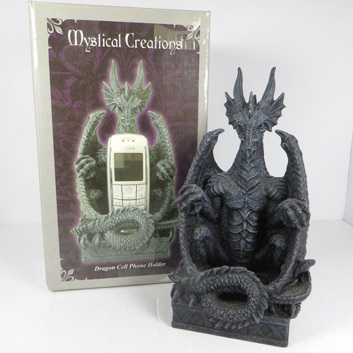 Mystical Creations Dragon Cell Phone Holder, Vintage Gothic Statue | eBay