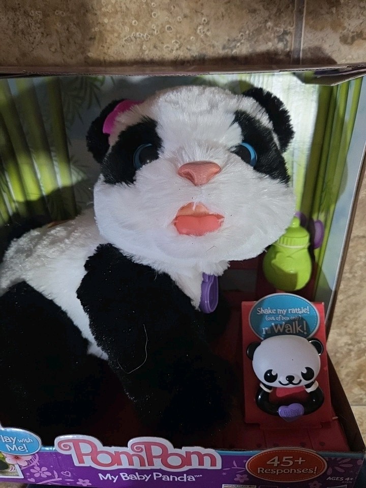 FurReal Friends My First Panda Pom Pom 45+ Response Doll NEW HTF | eBay
