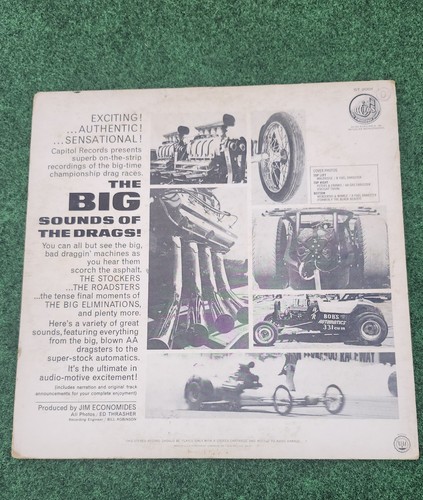 ***Untested ***The Big Sounds Of The Drags Drag Racing Stereo Vinyl LP ...