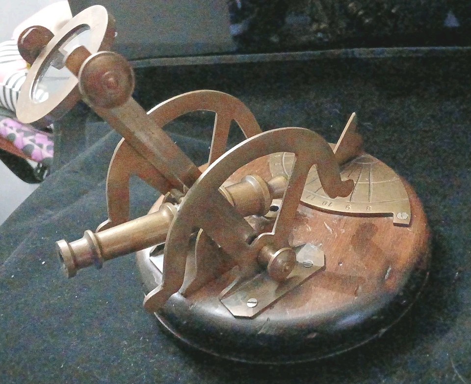 The High Noon Sundial with Brass Cannon on Base | eBay