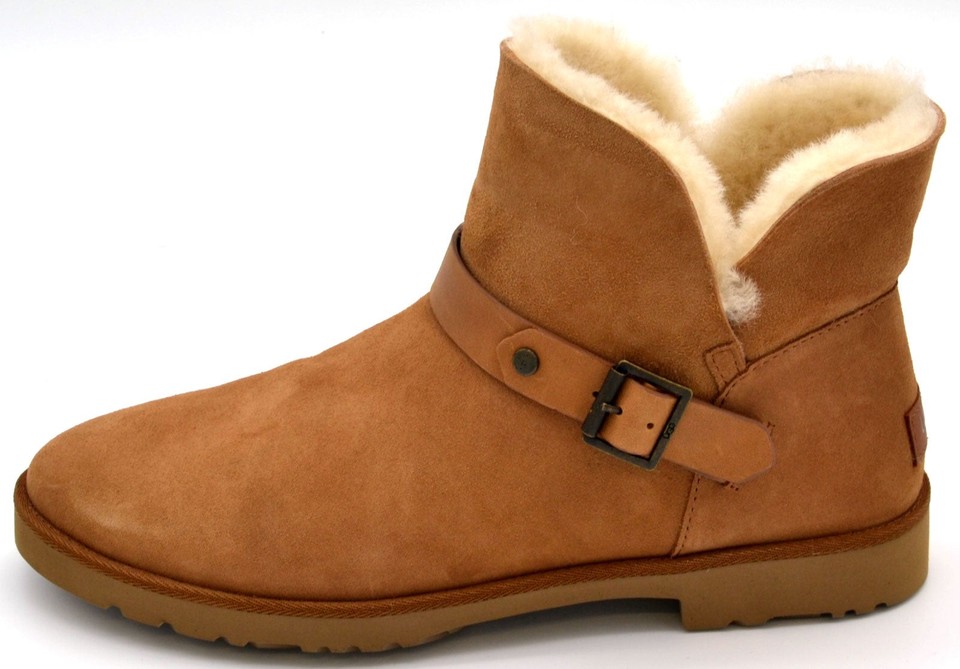 UGG Womens Romely Short Buckle Mini Boots | Chestnut | 1132993-CHE ...
