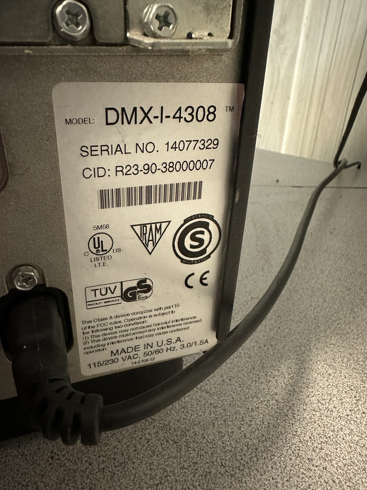 Brady 3481 LABEL Printer DMX-I-4308 | eBay