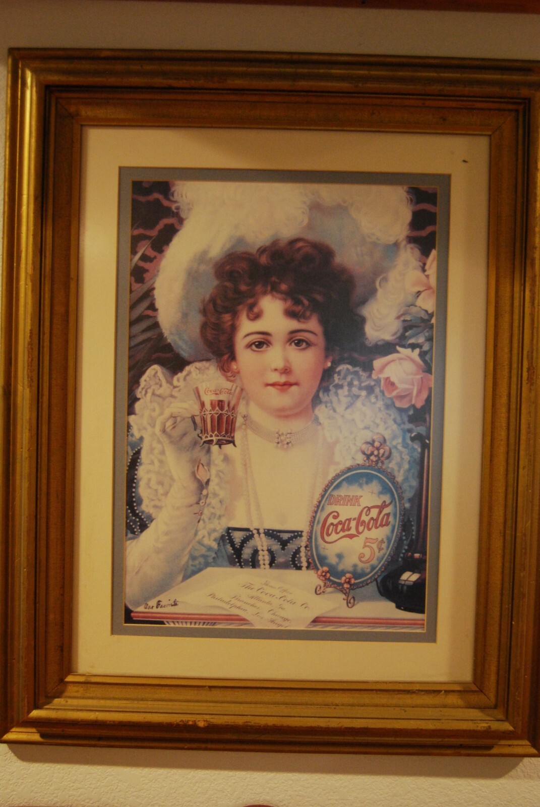 Vintage Rare Coca Cola Framed Picture "Our Favorite" | eBay