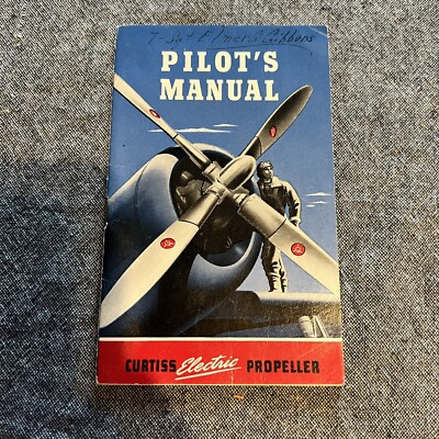 Pilots Manual Curtis Electric Propeller | eBay