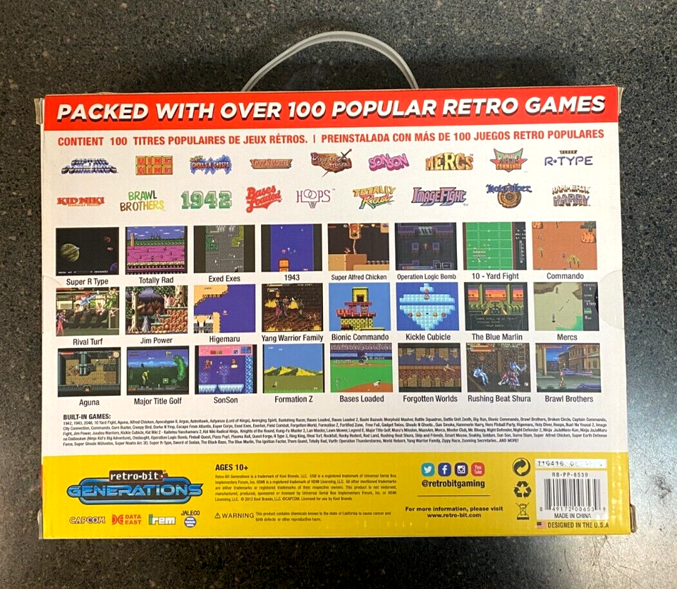 Retro-Bit Generations Plug & Play Game Console Over 100 Retro Games NEW SEALED | eBay