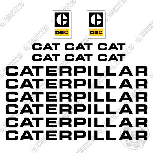 Fits Caterpillar D6C Dozer Decal Kit Equipment Decals 1970's | eBay