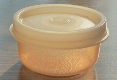 Tupperware Smidget Pill Container Sheer Orange Base with Clear Seal ...