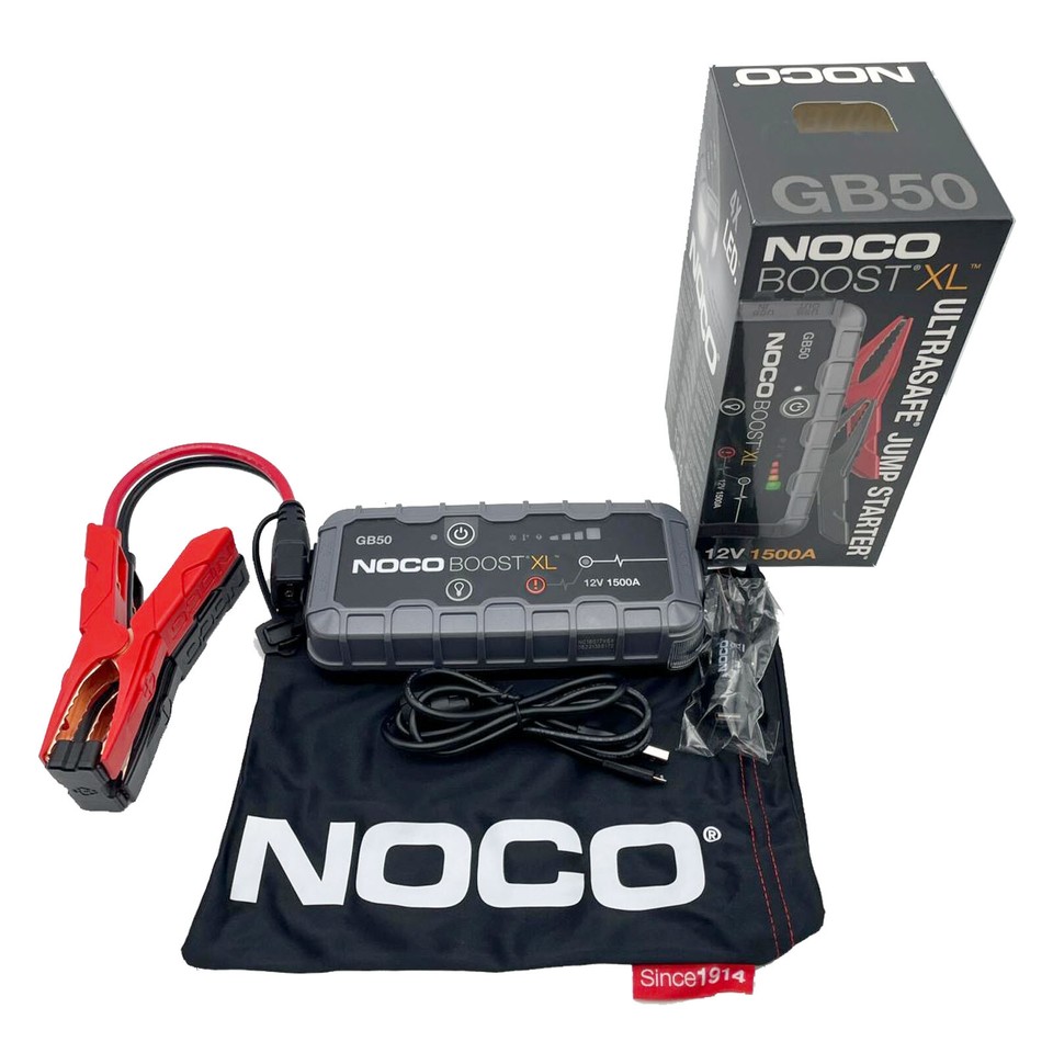 NOCO GB50 Boost XL 12v 1500A Lithium Portable Car Van Battery Jump ...