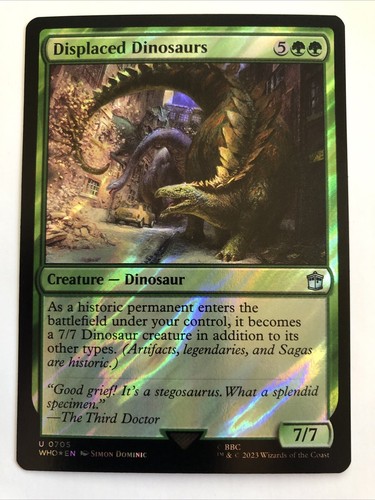 Magic The Gathering Doctor Who Displaced Dinosaurs Surge Foil 705 NM | eBay