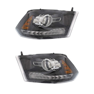 PAIR OF HEADLIGHTS FITS RAM 1500 SPORT STANDARD 2017 2018 BY CH2502290 ...