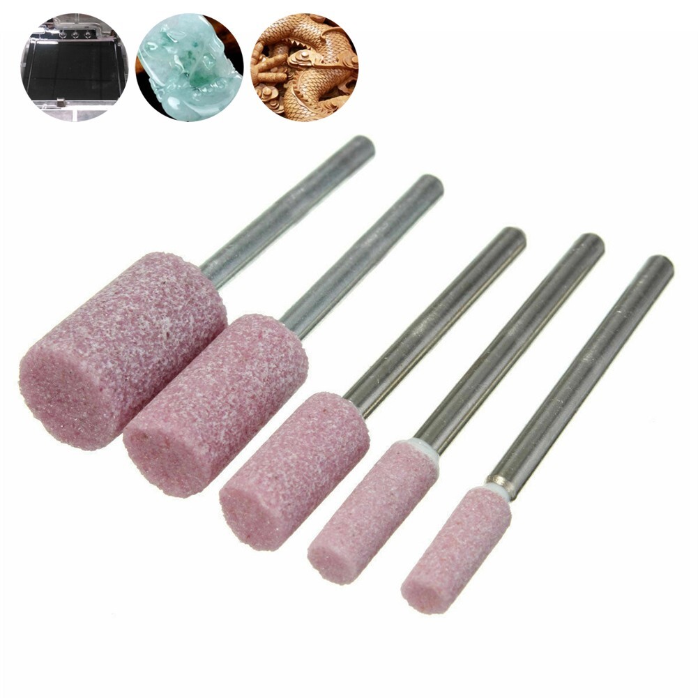 High Hardness 1/8 Shank Abrasive Mounted Stone Grinding Wheel Pack of 5 ...