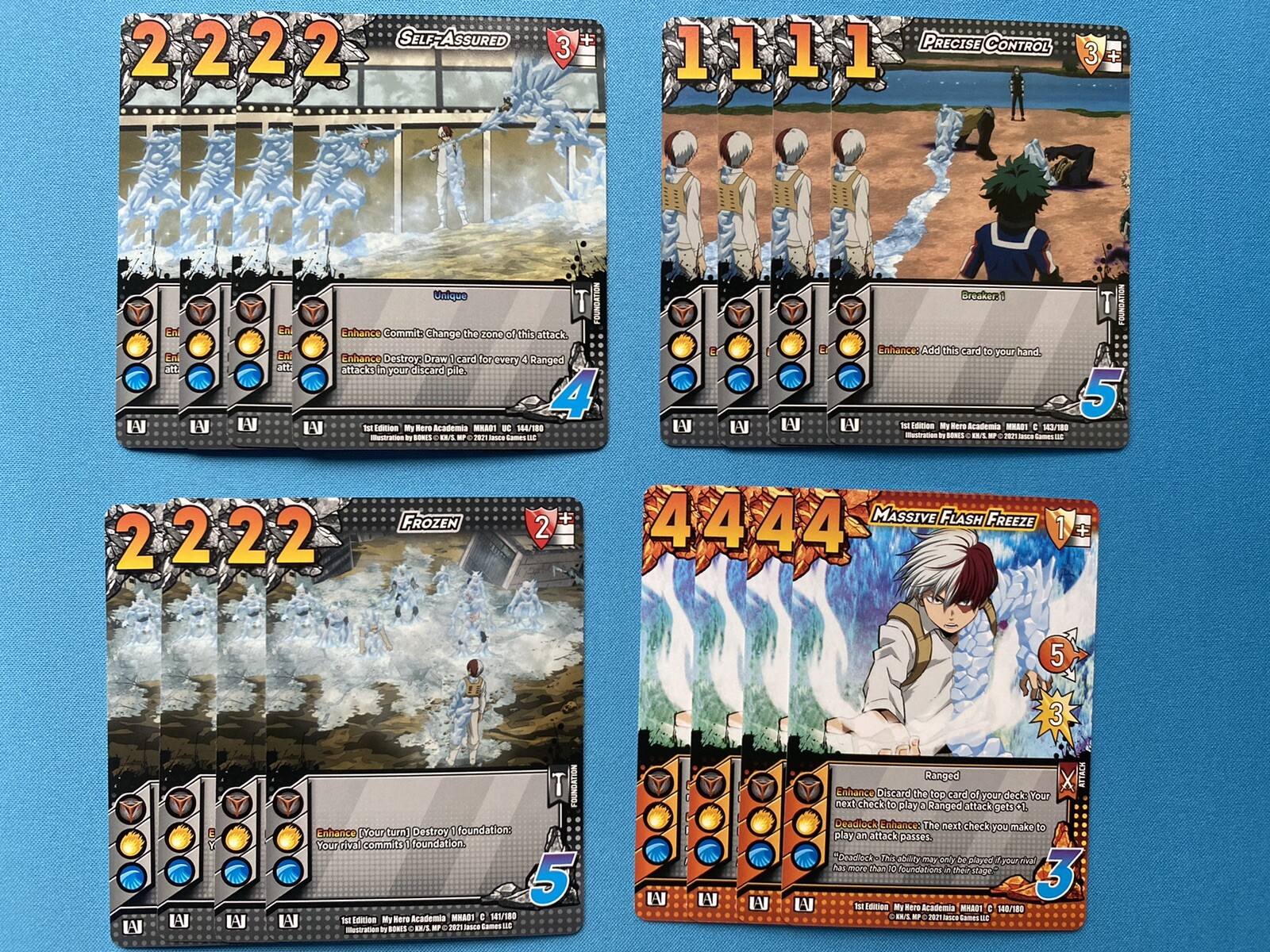 Shoto Todoroki My Hero Academia Trading Card Game 1st Edition lot of 16 ...