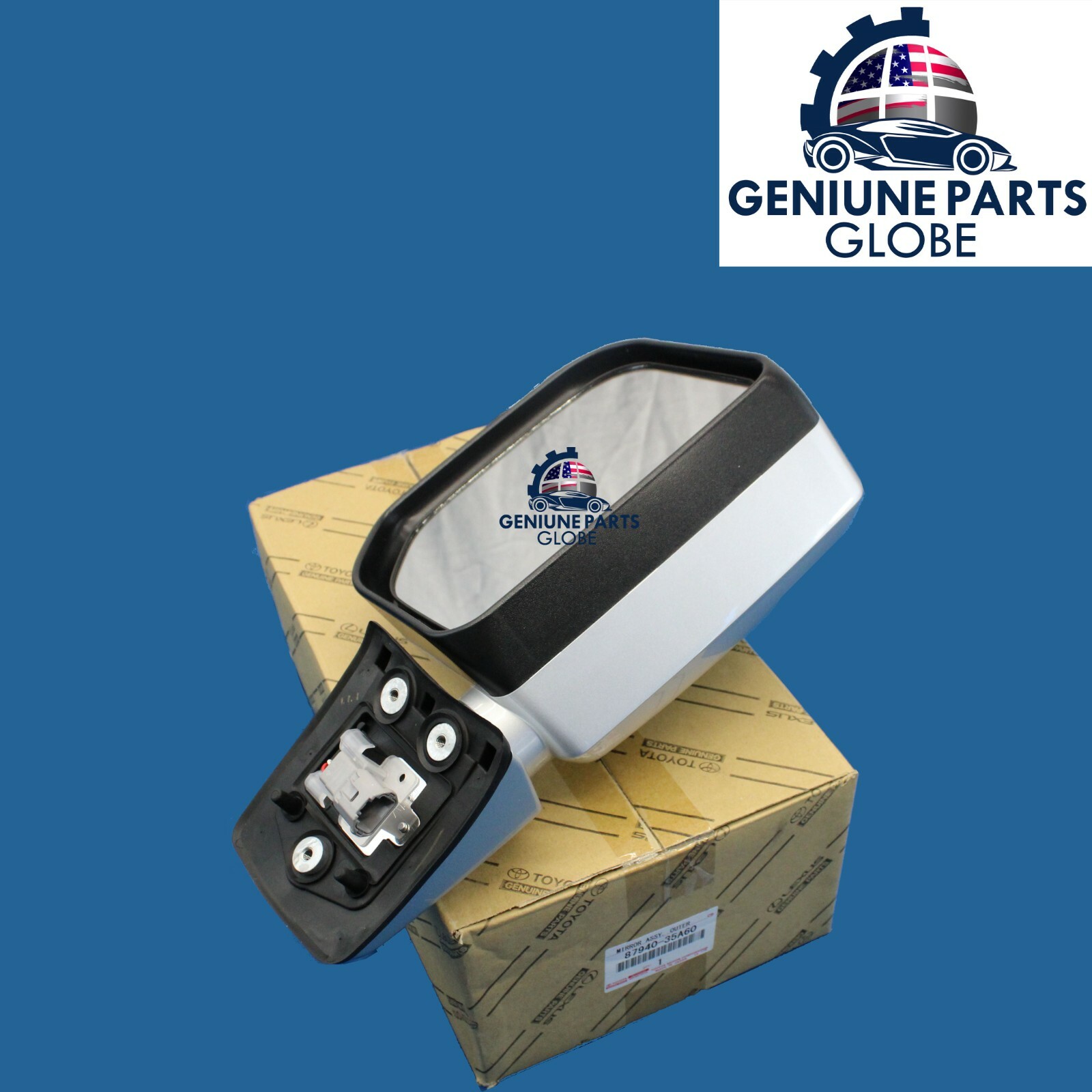 GENUINE OEM TOYOTA FJ CRUISER SILVER LEFT DOOR POWER MIRROR W/LAMP ...