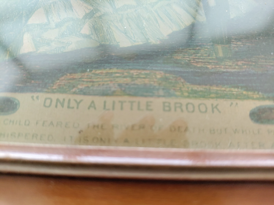 Victorian Print "Our Little Brook" Framed George Stinson, Portland ...