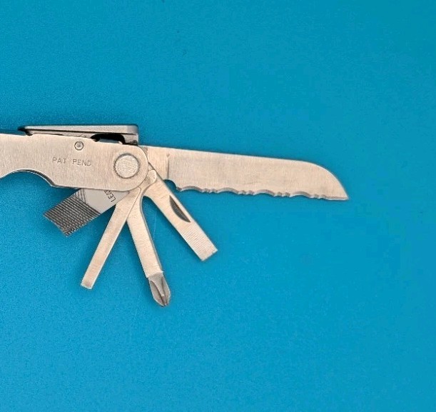 Leatherman Crunch Knife Pliers Multi Tool! *BROKEN NAIL FILE* NO ...