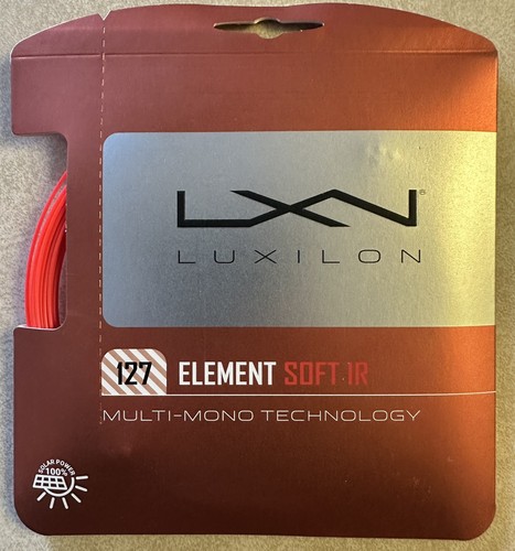 LXN Luxilon Element Soft IR 127 Red Tennis String- 6 Packages | eBay