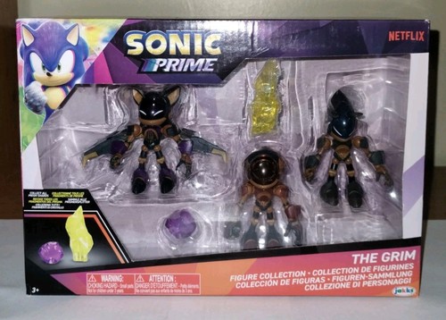 New Sonic Prime The Grim 5 Pieces Sonic Knuckles & Rouge Troopers with ...