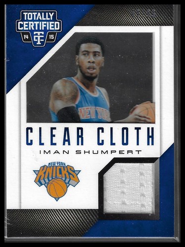 2014-15 Panini Totally Certified #65 Iman Shumpert Clear Cloth Jerseys ...