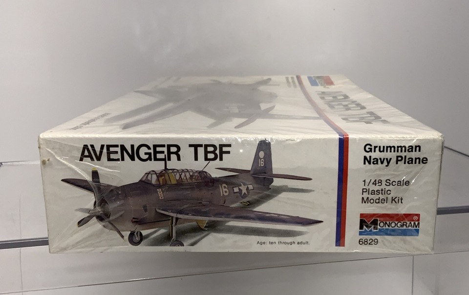 Vintage Monogram Model Avenger TBF Airplane #6829 and Thunderchief F ...