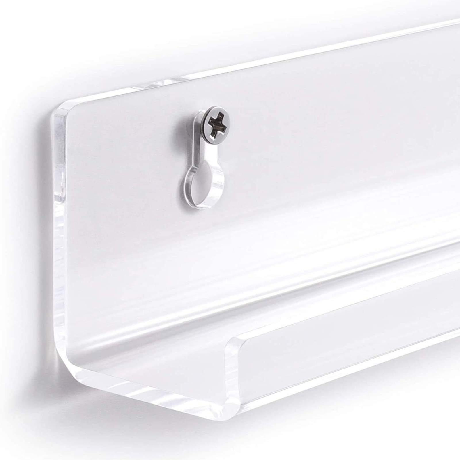 Organizational Wall Rack Acrylic Storage Solution Easy Install Mount ...