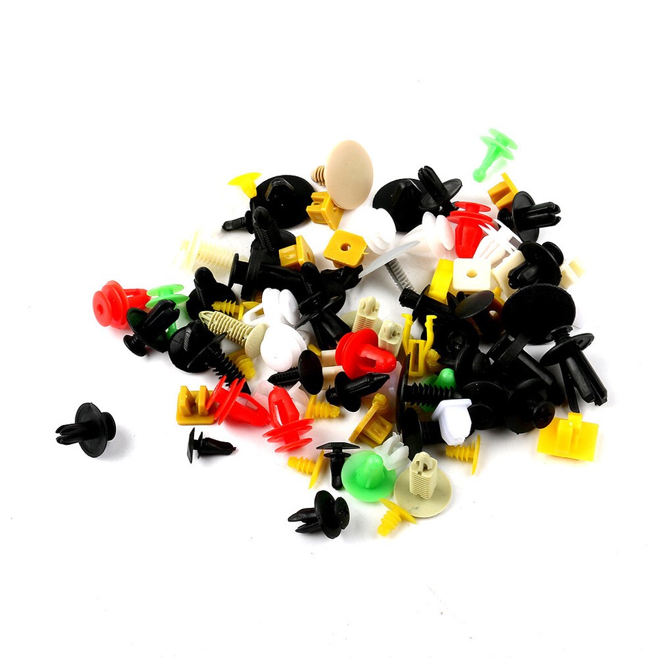 200Pcs Auto Body Retainer Push Pin Rivet Clip Mouldings Trim Fastener ...