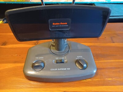 Vintage Radio Shack Vhf Uhf FM Dish Rabbit Ear Antenna | eBay