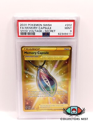Pokemon - Full Art Memory Capsule Secret Rare - PSA9 - 2020 Vivid ...