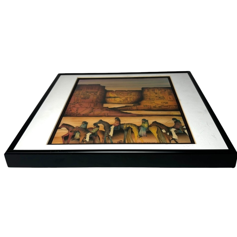 JONTI Art Tile Amado Pena "La Casa Blanca" Native American Southwest 12 ...
