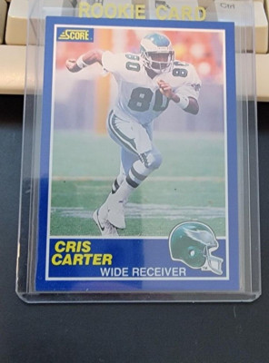 1989 Score Football Card #72 CRIS CARTER Philadelphia Eagles ROOKIE WR ...