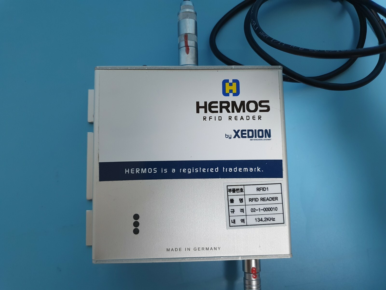 HERMOS 02-1-000010 XEDION RFID READER LF & 01-1-000006 MINI ROD-ANTENNA ...