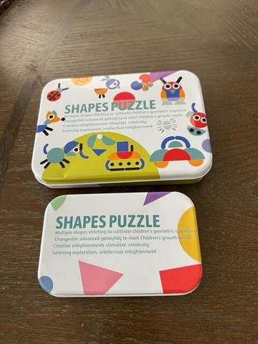 Shapes Puzzle 3+ Wooden Geometric Cognition Hand Eye Coordination ...