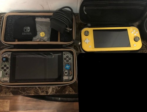 Clear-Shelled Nintendo Switch & Yellow Nintendo Switch Lite Bundle. | eBay