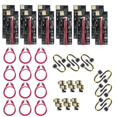 (12) PCI-E 1X to USB 3.0 GPU Mining Risers PCIe | eBay